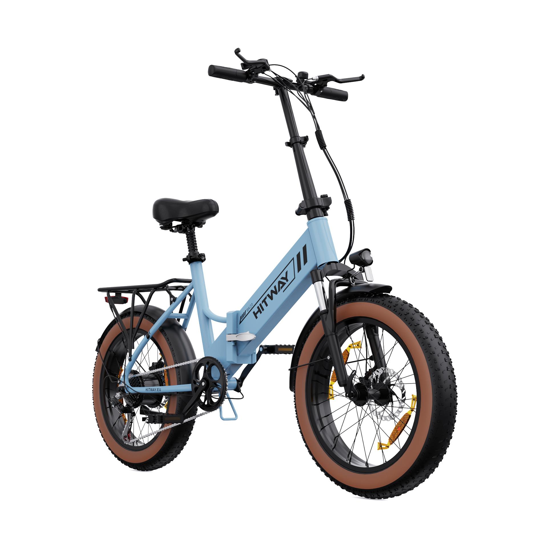 HITWAY BK20 Fat Tyre Folding Bike – ECORUSH–Fat tire E-bikes！